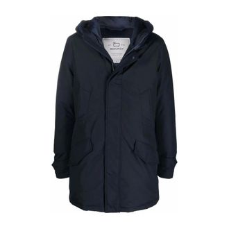 Woolrich Homme, Manteaux, Bleu, Taille: M Polar High Collar Parka