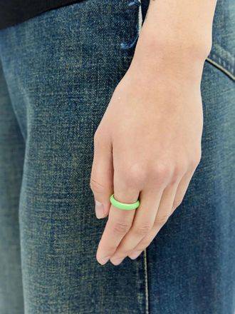 Fry Powers sterling-silver stacking ring - Vert