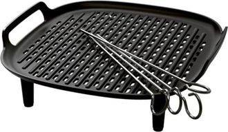 Philips Accessoire pour Airfryers S et L, set Grill & brochettes air fryer (HD9926/00)