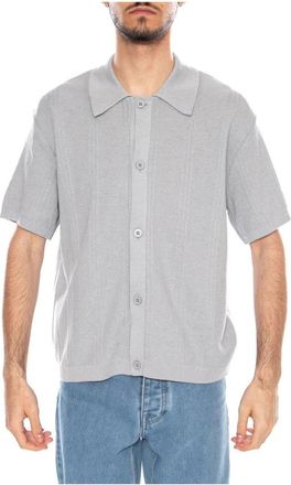 Edwin Homme, Chemises, Gris, Taille: M Polo Boutonn&eacute; Luis