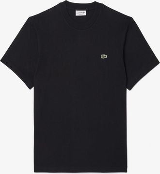 Lacoste T-Shirt aus Baumwolle mit Logo-Aufn&auml;her, Classic Fit in