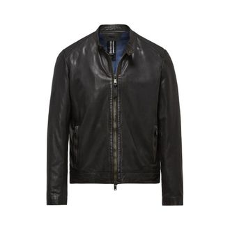 Bomboogie Roy Leather Jacket - Homme - Vestes - Noir - Taille: L