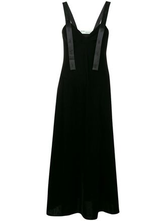 Off-white robe longue - Noir