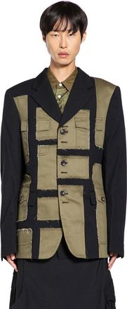 Comme Des Garçons Paneled Blazer in Cotton Twill