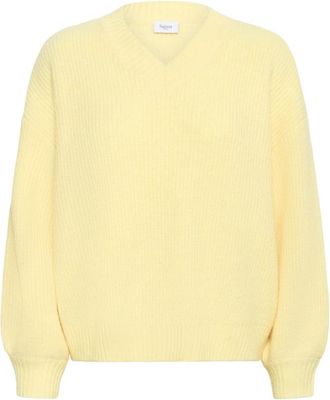 Saint Tropez Femme, Pulls, Jaune, Taille: 44 FR Ottoline Open Cardigan