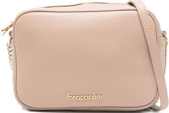 Braccialini sac en cuir à bandoulière en chaîne - Tons neutres