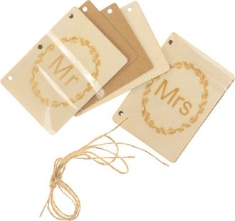 NUOBESTY 4 St&uuml;ck Holz Selbstgemacht Hochzeit Gel&uuml;bdebuch f&uuml;r Herrn Frau Rustikales Kraftpapier Notizbuch mit Juteschnur Nachhaltiges Hochzeitstagebuch Dekorati