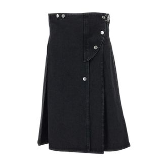 Marni Jupe en jean pliss&eacute;e - Femme - Jupes - Noir - Taille: 36 FR