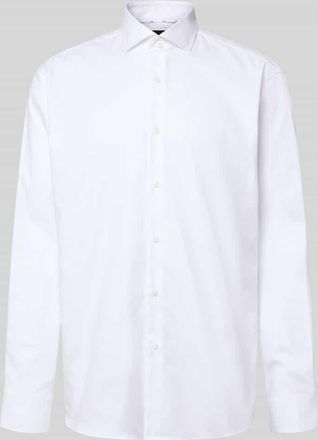 HUGO BOSS Regular Fit Businesshemd aus Twill mit extra langem Arm