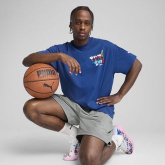 Puma Paris Pastry T-Shirt Herren, Kleidung, Blau, XL