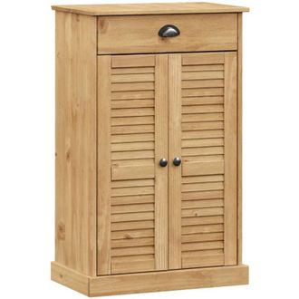 Les Tendances Armoire &agrave; chaussures VIGO 60x35x96 bois massif de pin
