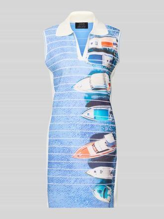 Marc Cain Knielanges Polokleid mit V-Ausschnitt