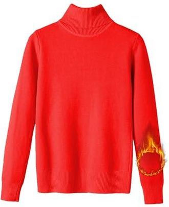 Generic Pull en polaire pour femme - Col polo tendance - Pour lautomne et lhiver - Doublure en polaire - Pull &agrave; col roul&eacute; - Sous-v&ecirc;tements thermiques - Couche