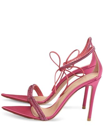 Gianvito Rossi Montecarlo crystal-embellished sandals - Rosa