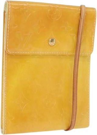 Louis Vuitton Portefeuille Pre-owned en cuir verni - Femme - Pre-owned - Jaune - Taille: ONE Size