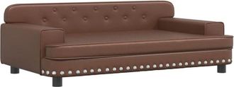 vidaXL Kindersofa Braun 90x53x30 cm Kunstleder vidaXL696679