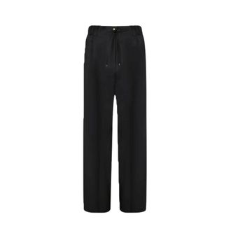 Moncler Femme, Pantalons, Noir, Taille: 38 FR Logo Formal Pants