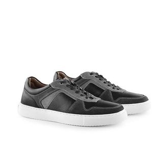 Silver Street London Trentham Baskets en cuir de qualit&eacute; sup&eacute;rieure pour homme - Style d&eacute;contract&eacute; - Rembourr&eacute;es - Confortables, Noir, 40 2/3 EU