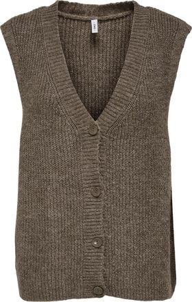 Only Onljane Sl V-Neck Button Vest Knt Nca