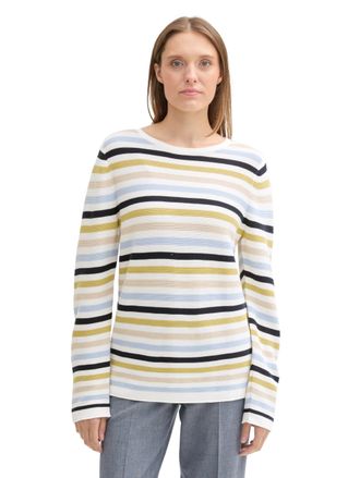 Tom Tailor Damen Strickpullover aus Bio-Baumwolle