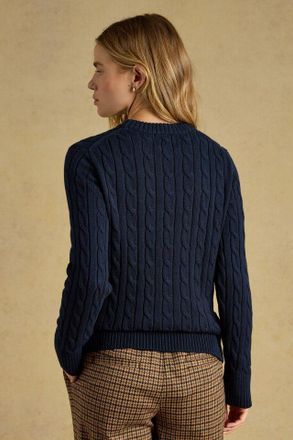 Joules Rundhalspullover Joules klassischer Zopfstrickpullover, Jonty Fuchs (1-tlg)