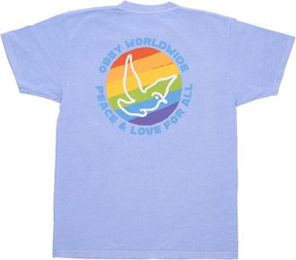 Obey Klassisches Tee Pigment Hortensie Herren T-Shirt - - Tops - Herren - Lila - XL