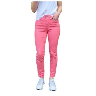 Denim Studio Femme, Jeans, Rose, Taille: W24 Lenny Pantalon Slim Taille Haute
