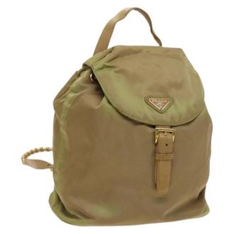 Prada Pre-owned Nylon ruckscke - - Pre-owned - Damen - Gr&uuml;n - ONE SIZE