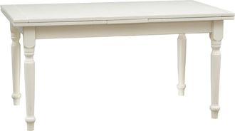 Biscottini International Esstisch ausziehbar Made in Italy 160x90x80 cm | Esstisch Holz massiv | K&uuml;chentisch ausziehbar