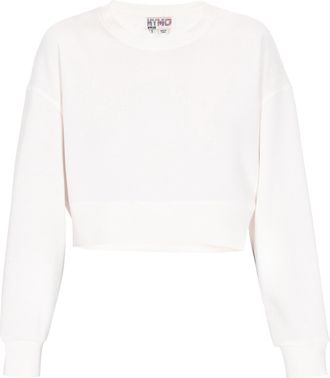 Mymo Sweatshirt Frauen Wei&szlig;