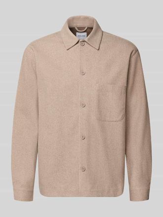 Jack & Jones Regular Fit Hemdjacke mit Kentkragen Modell REGENT