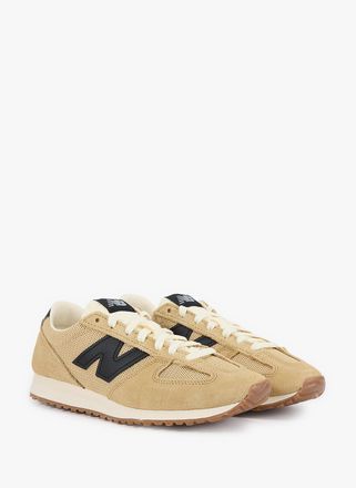 New Balance Baskets en cuir et coton m&eacute;lang&eacute;s