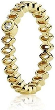 Pandora Pandora Damen-Ring Gold mit Einem Diamanten 150166D53