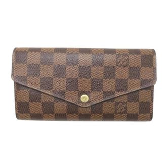 Louis Vuitton Portefeuille long Damier Pre-owned - Femme - Pre-owned - Brun - Taille: ONE Size