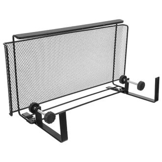 TOPBATHY Klemmbare Untertischablage aus Robustem Kohlenstoffstahl Gro&szlig;er Kabelorganisator und Aufbewahrungskorb f&uuml;r Schreibtisch Verstellbares Kabelmanagement 