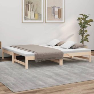 vidaXL Tagesbett Ausziehbar 2x(90x190) cm Massivholz Kiefer vidaXL