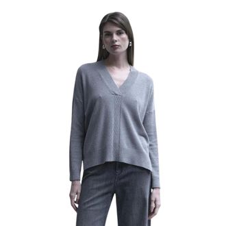 Kaos Kaos, Femme, Pulls, Gris, Taille: 40 FR V-neck Tricots