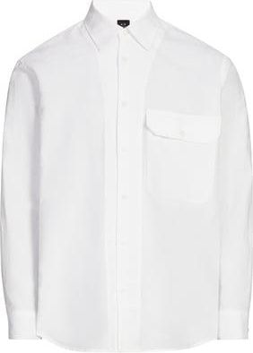 A|X Armani Exchange Chemise droit en coton et lin