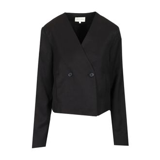 Loulou Studio Malli Cropped Blazer - - Jackets - Damen - Schwarzk - 2XS