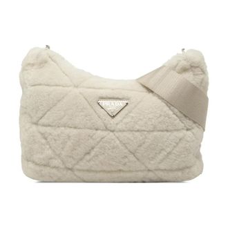 Prada Pre-owned Gesteppte Schultertasche - - Pre-owned - Damen - Wei&szlig; - ONE SIZE