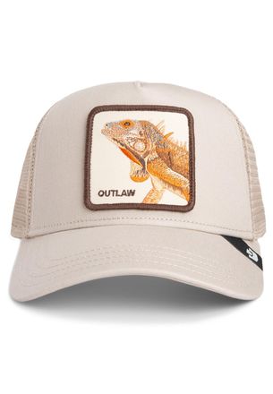 Goorin Brothers Trucker Cap Outlaw Lizard Biscuit Taupe, Size:OneSize