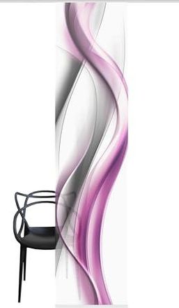 Vision S Schiebegardine CARA, 260x60 cm, Bambusoptik, Farbe:pink, Größe:260 x 60 cm, Anzahl:1x