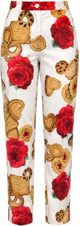 Dolce & Gabbana Straight Leg Hose - - Trousers - Damen - Mehrfarbig - 2XS