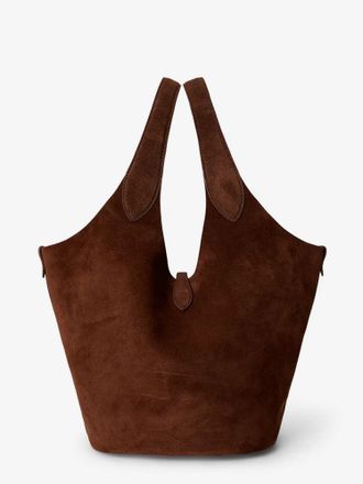 Polo Ralph Lauren Womens Shoulder Bag Play Suede Brown
