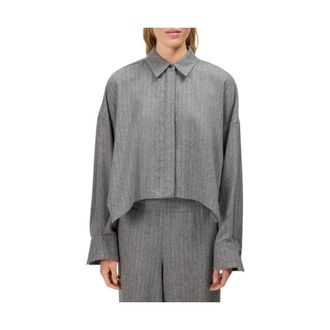 Drykorn Blouse Oshia - Femme - Blouses et Chemises - Gris - Taille: 38 FR