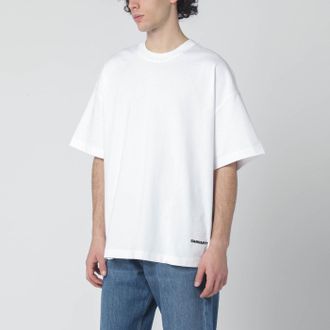 Carhartt Work in Progress Wei&szlig;es S/S Link Script T-Shirt
