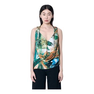 Kiko Kostadinov Seidenbluse mit Allover-Print - - Tops - Damen - Mehrfarbig - M