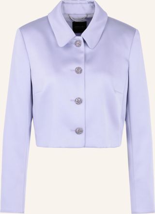 Marc Cain Cropped-Jacke Aus Satin Mit Schmucksteinen lila