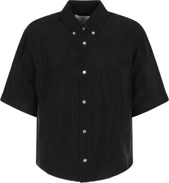 Maison Margiela Femme, Blouses et Chemises, Noir, Taille: 36 FR Chemise &agrave; manches courtes