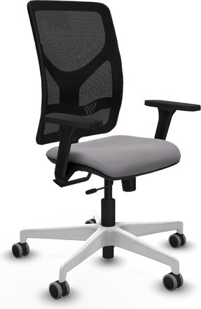 Piqueras y Crespo B&uuml;rostuhl mit verstellbaren Armlehnen, h&ouml;henverstellbare Lendenwirbelst&uuml;tze, ausgestattet mit Syncro/Traslack und Schneideschaum, mit Rollen von 65 mm